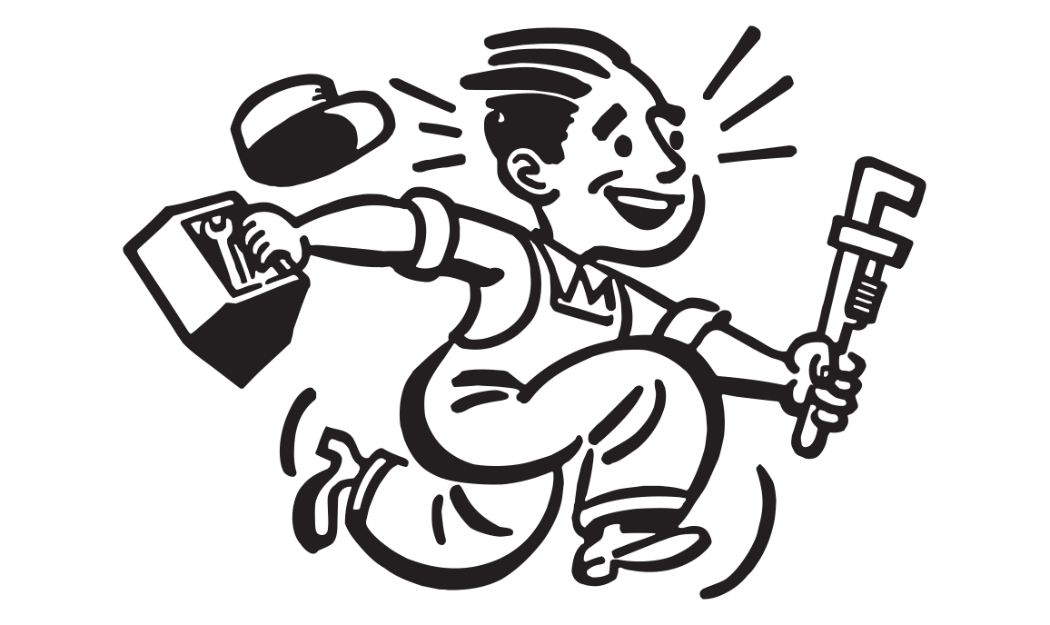 Plumber Clipart Black And White